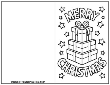 Free Printable Christmas Cards for Kids to Color - Prudent Penny Pincher