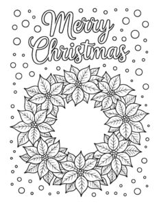 35 Free Printable Christmas Wreath Coloring Pages for Kids - Prudent ...