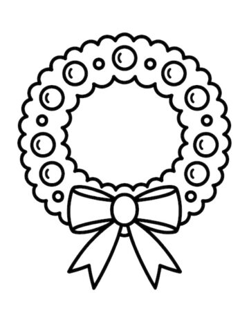 35 Free Printable Christmas Wreath Coloring Pages for Kids - Prudent ...