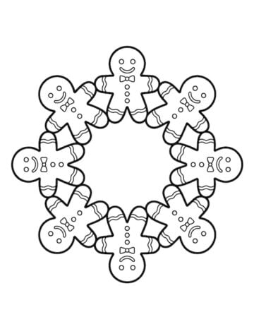 35 Free Printable Christmas Wreath Coloring Pages for Kids - Prudent ...