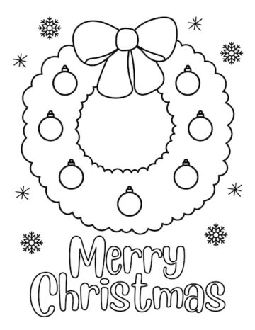 35 Free Printable Christmas Wreath Coloring Pages for Kids - Prudent ...