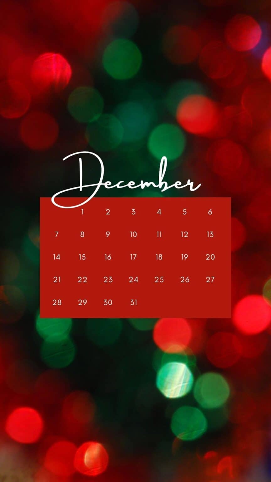 Free December Wallpapers for the Phone - Prudent Penny Pincher