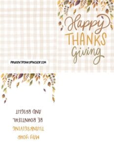 15 Free Printable Thanksgiving Cards - Prudent Penny Pincher
