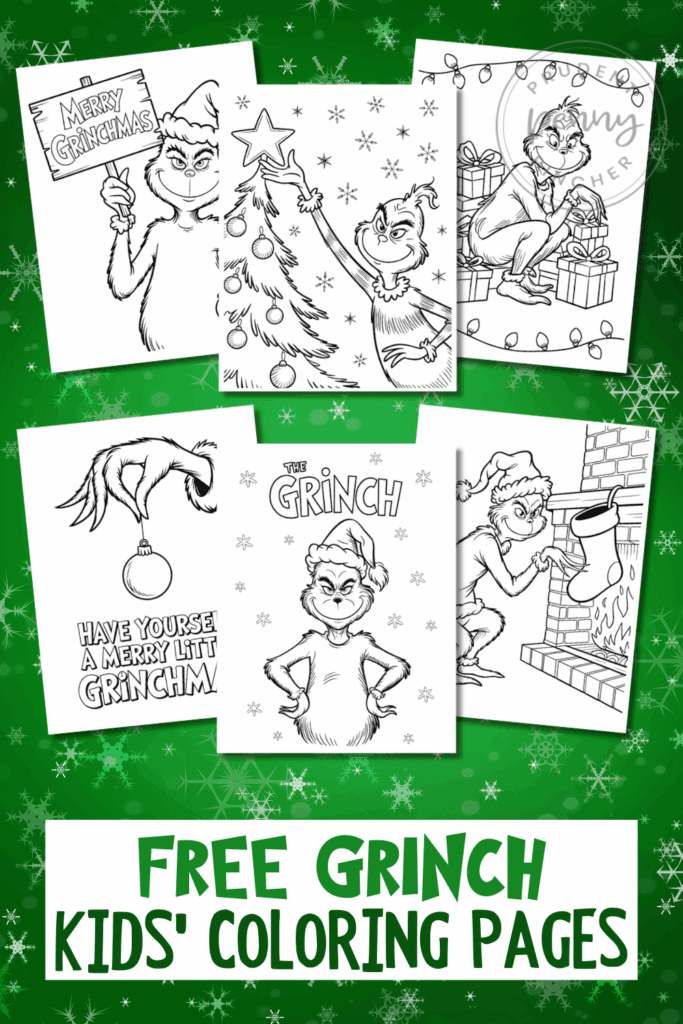25 Free Grinch Coloring Pages for Kids - Prudent Penny Pincher