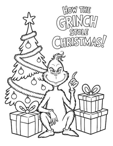 25 Free Grinch Coloring Pages for Kids - Prudent Penny Pincher