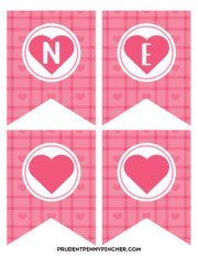 Free Printable Be Mine Valentine Banner - Prudent Penny Pincher