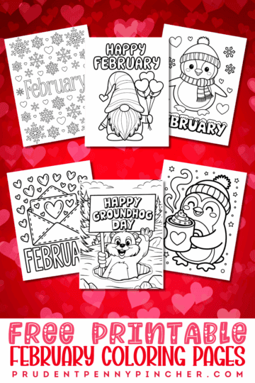 Free Printable February Coloring Pages for Kids - Prudent Penny Pincher