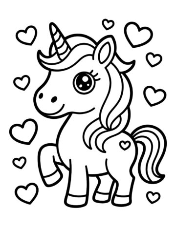 Free Printable February Coloring Pages for Kids - Prudent Penny Pincher