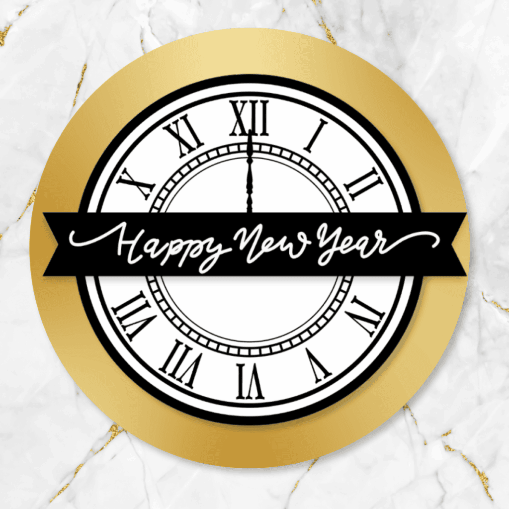 Free Midnight Clock Template New Year's Craft For Kids - Prudent Penny ...
