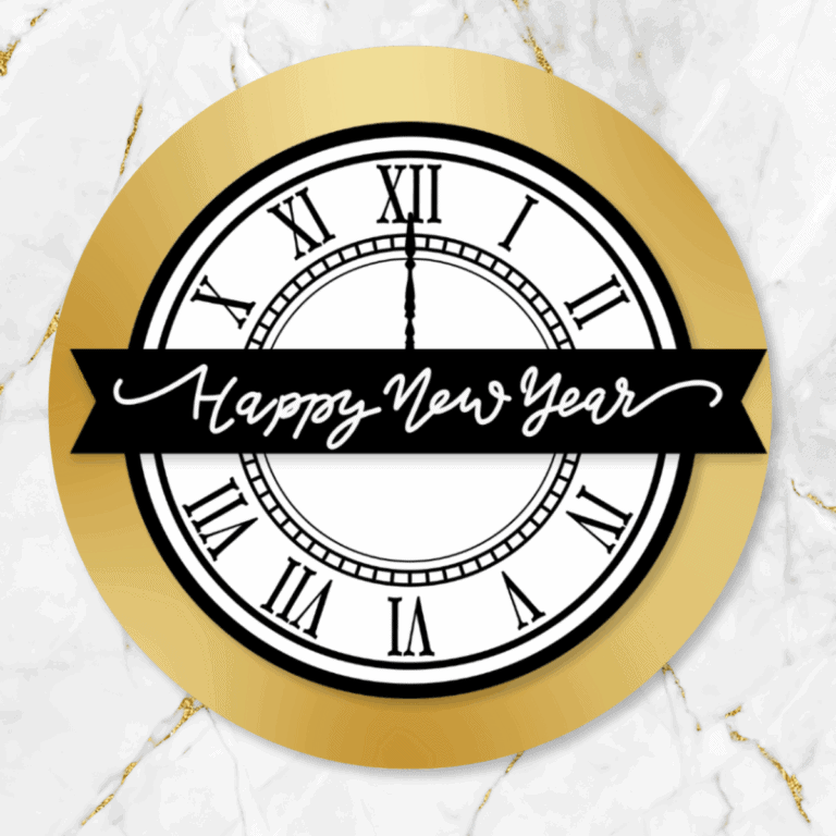 Free Midnight Clock Template New Year's Craft For Kids - Prudent Penny ...