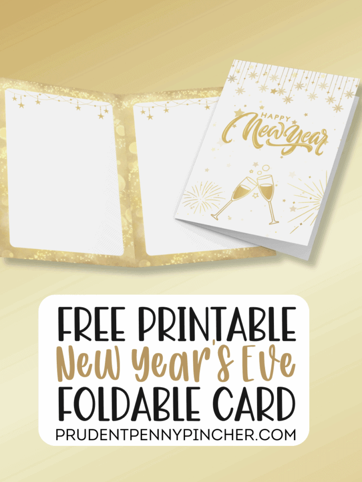 Free Printable Happy New Year’s Eve Banner for 2026 - Prudent Penny Pincher