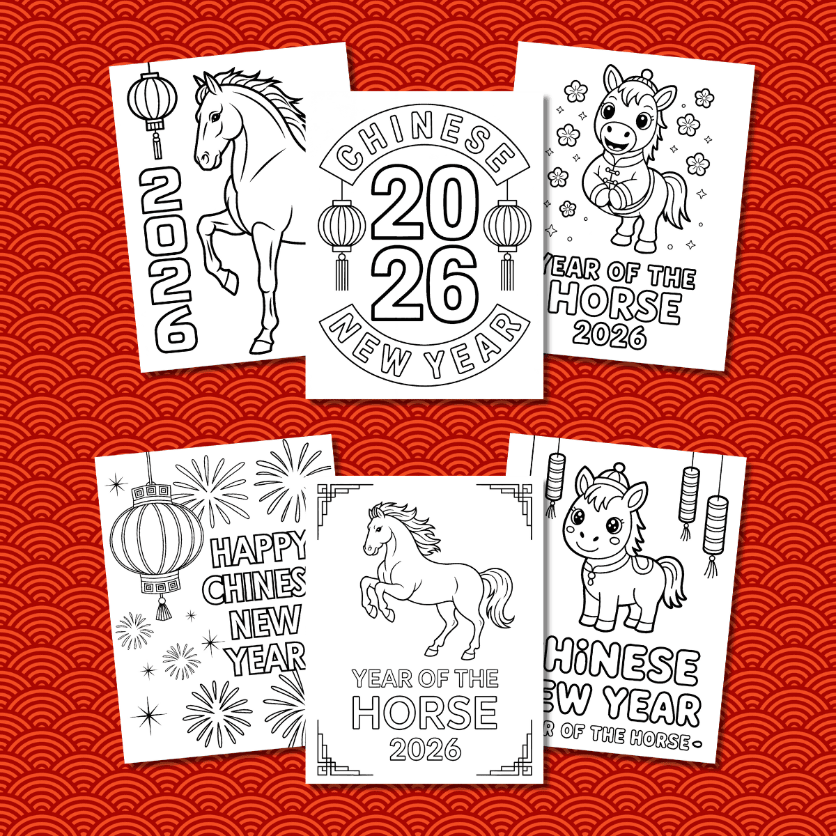 Free Printable Chinese New Year Coloring Pages for 2026 - Prudent Penny ...