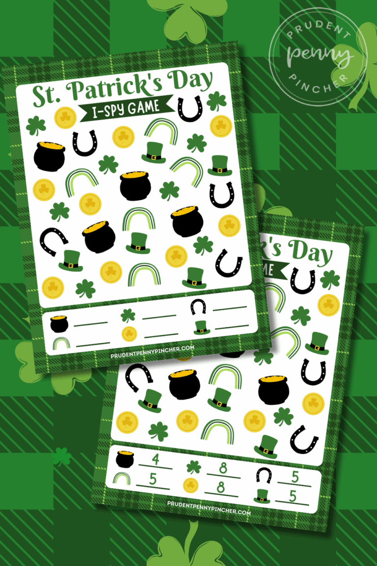 Free Printable St Patrick’s Day I Spy Game For Kids - Prudent Penny Pincher