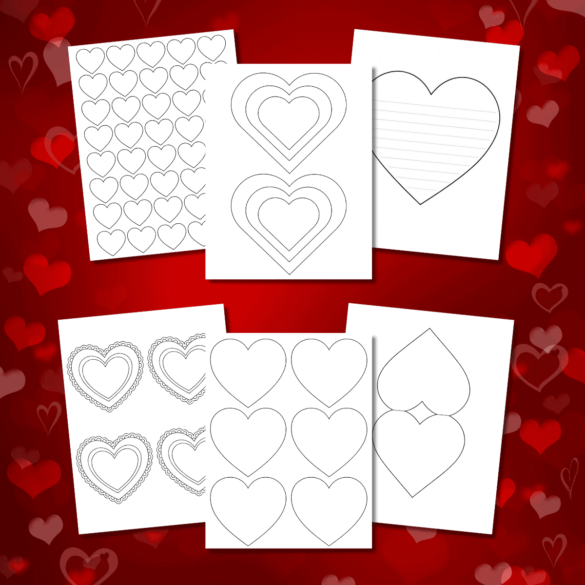 Free Printable Heart Templates for Kids - Prudent Penny Pincher