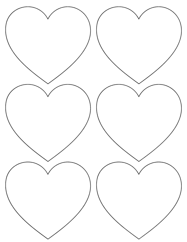 Free Printable Heart Templates for Kids - Prudent Penny Pincher