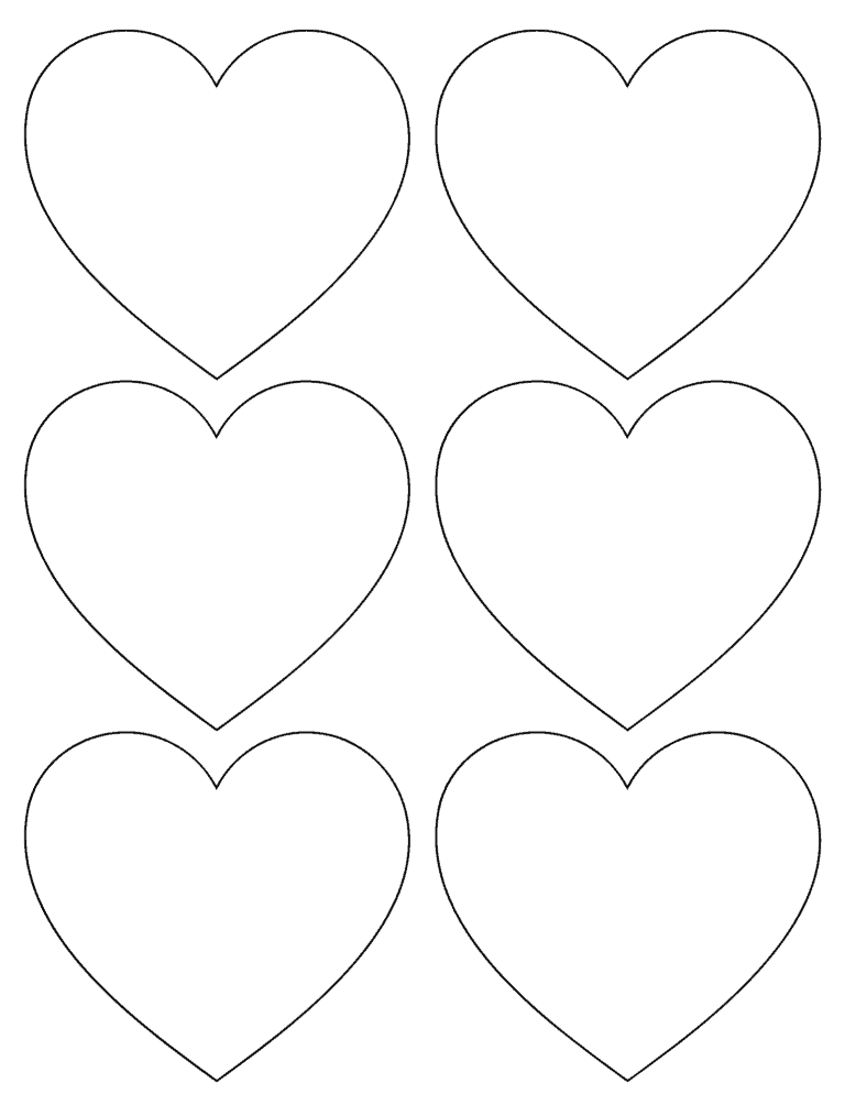 Free Printable Heart Templates for Kids - Prudent Penny Pincher
