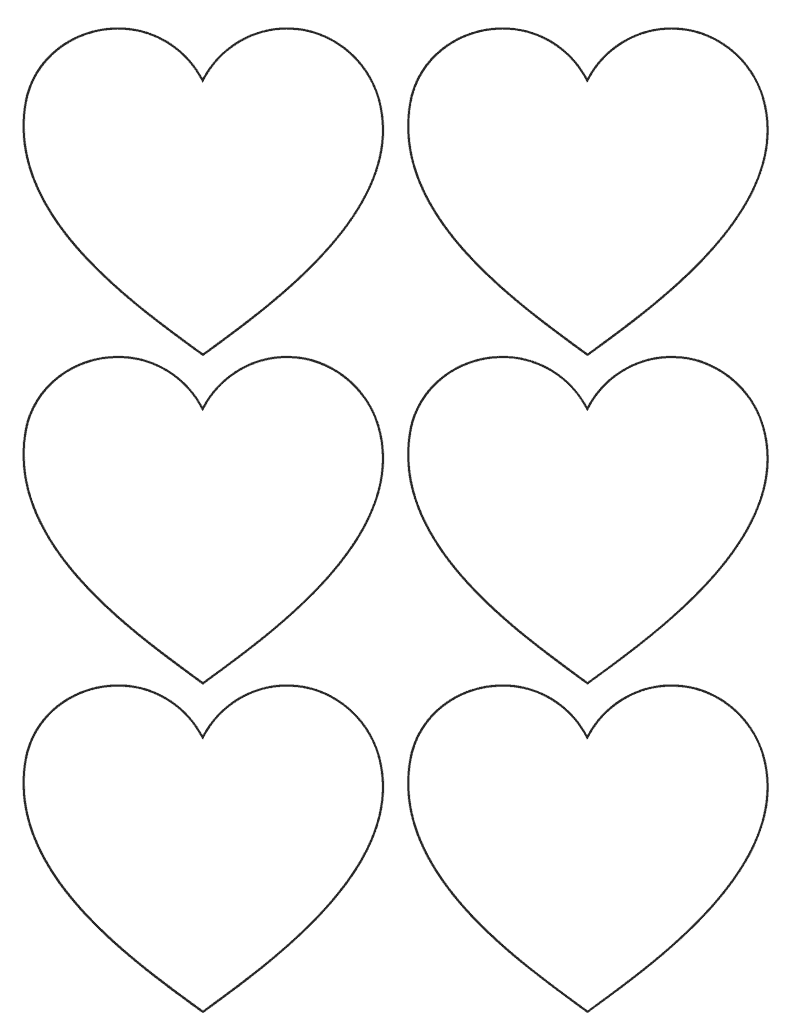 Free Printable Heart Templates for Kids - Prudent Penny Pincher