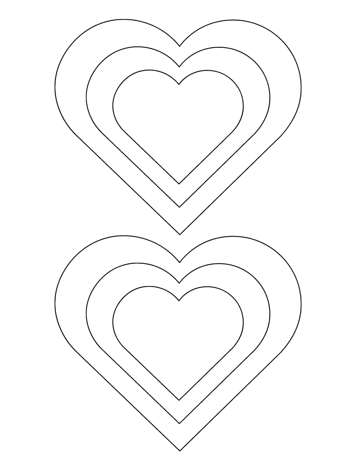 Free Printable Heart Templates for Kids - Prudent Penny Pincher