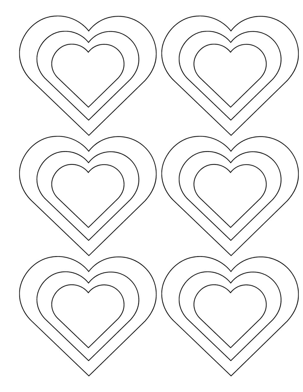 Free Printable Heart Templates for Kids - Prudent Penny Pincher