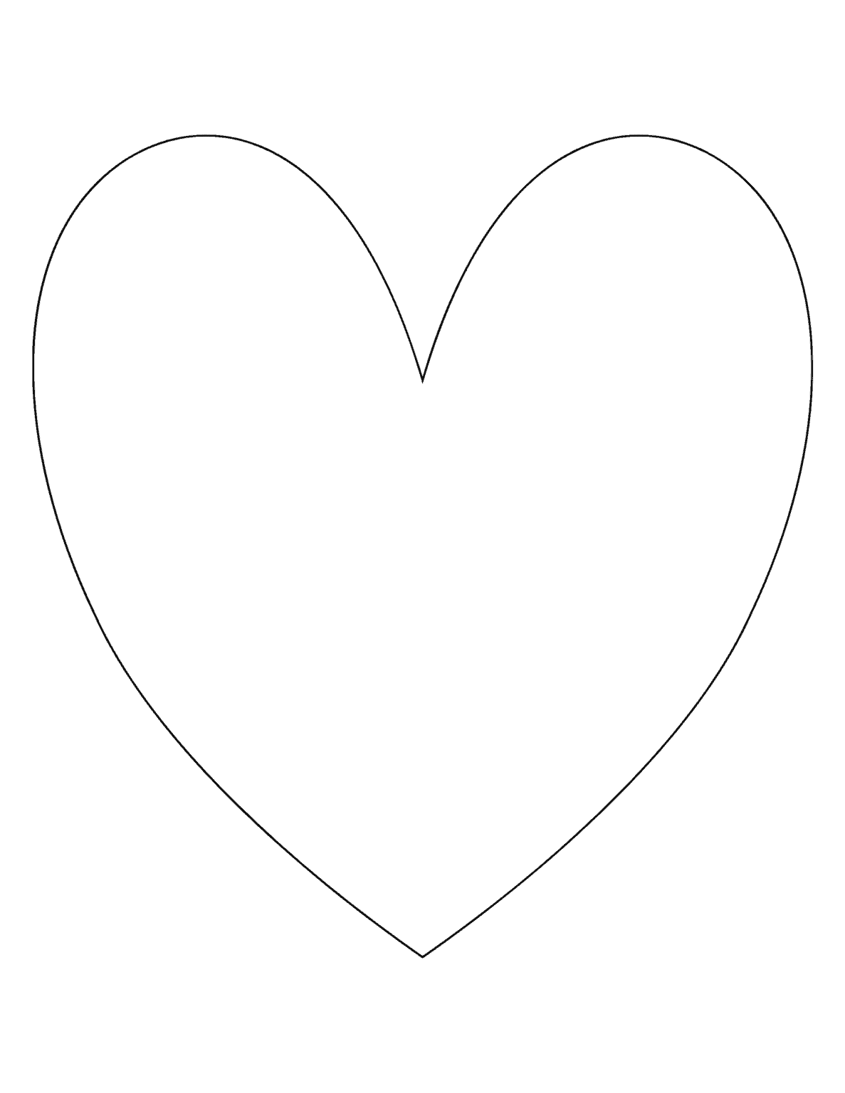 Free Printable Heart Templates for Kids - Prudent Penny Pincher