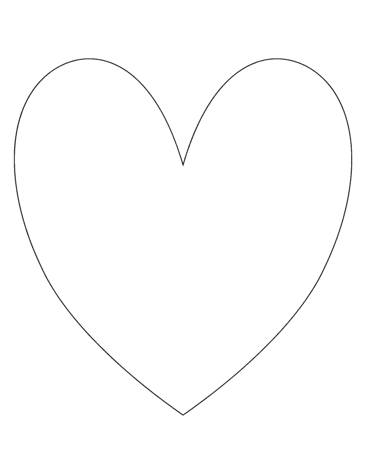 Free Printable Heart Templates for Kids - Prudent Penny Pincher