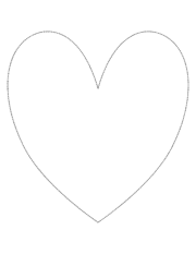 Free Printable Heart Templates for Kids - Prudent Penny Pincher