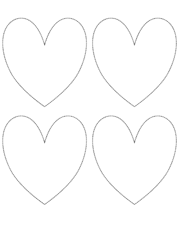 Free Printable Heart Templates for Kids - Prudent Penny Pincher