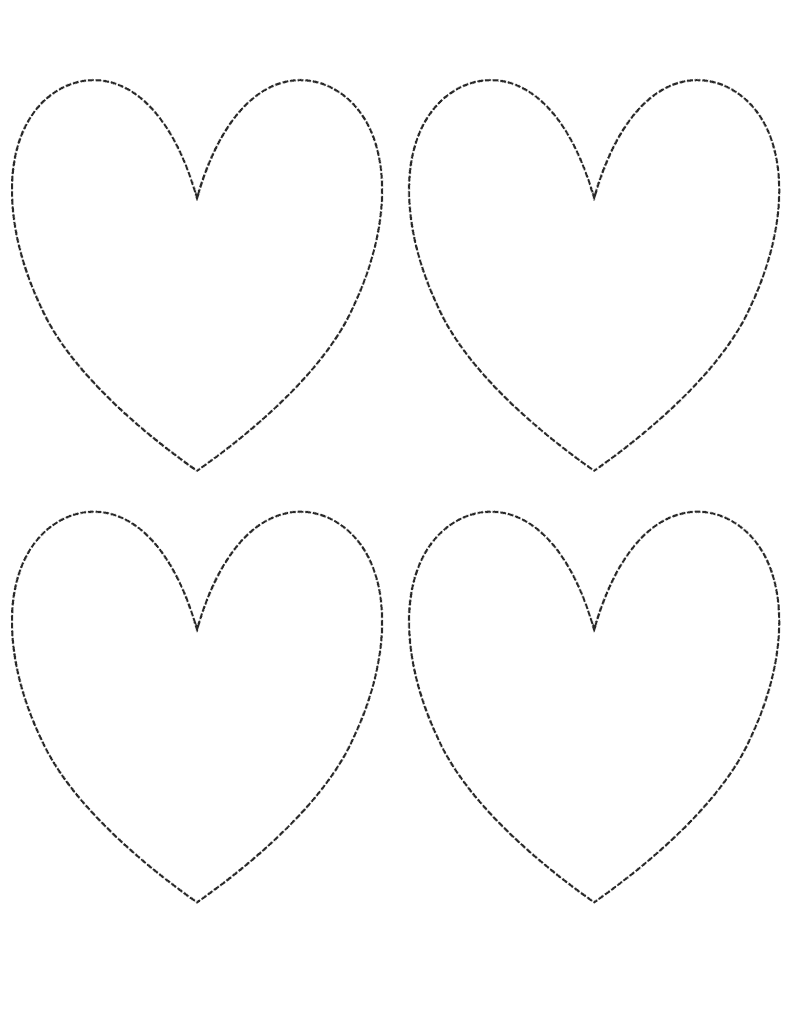 Free Printable Heart Templates for Kids - Prudent Penny Pincher
