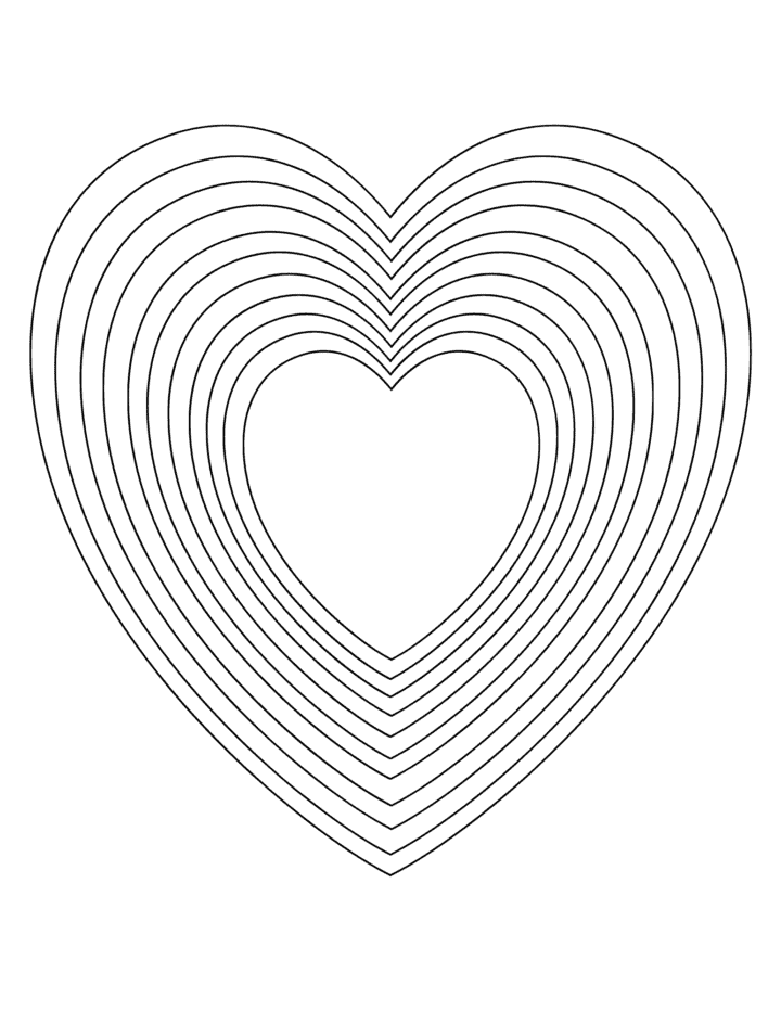 Free Printable Heart Templates for Kids - Prudent Penny Pincher
