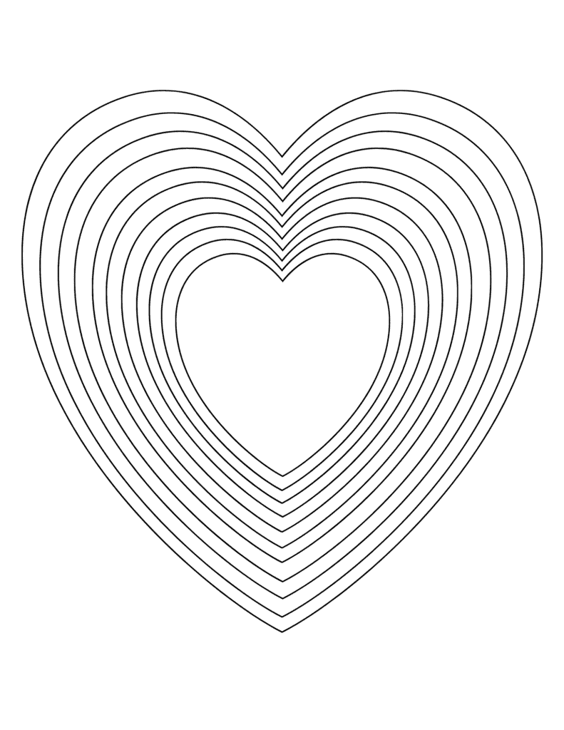 Free Printable Heart Templates for Kids - Prudent Penny Pincher