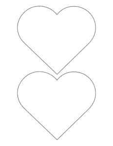 Free Printable Heart Templates for Kids - Prudent Penny Pincher