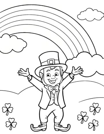 Free Printable Leprechaun Coloring Pages for Kids - Prudent Penny Pincher