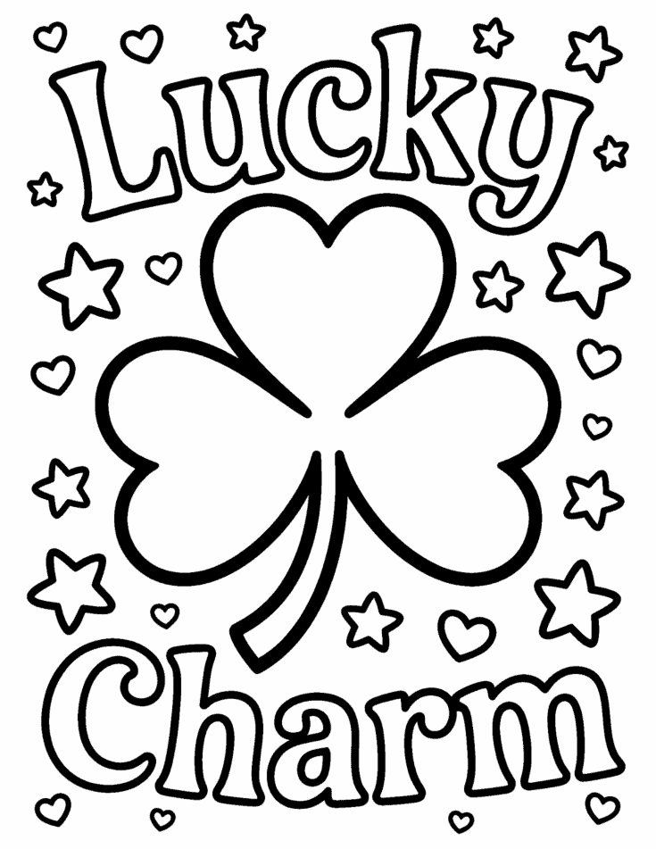 Free Printable Shamrock Coloring Pages for Kids - Prudent Penny Pincher