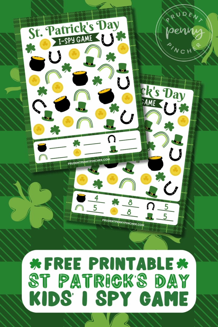 Free Printable St Patrick’s Day I Spy Game For Kids - Prudent Penny Pincher