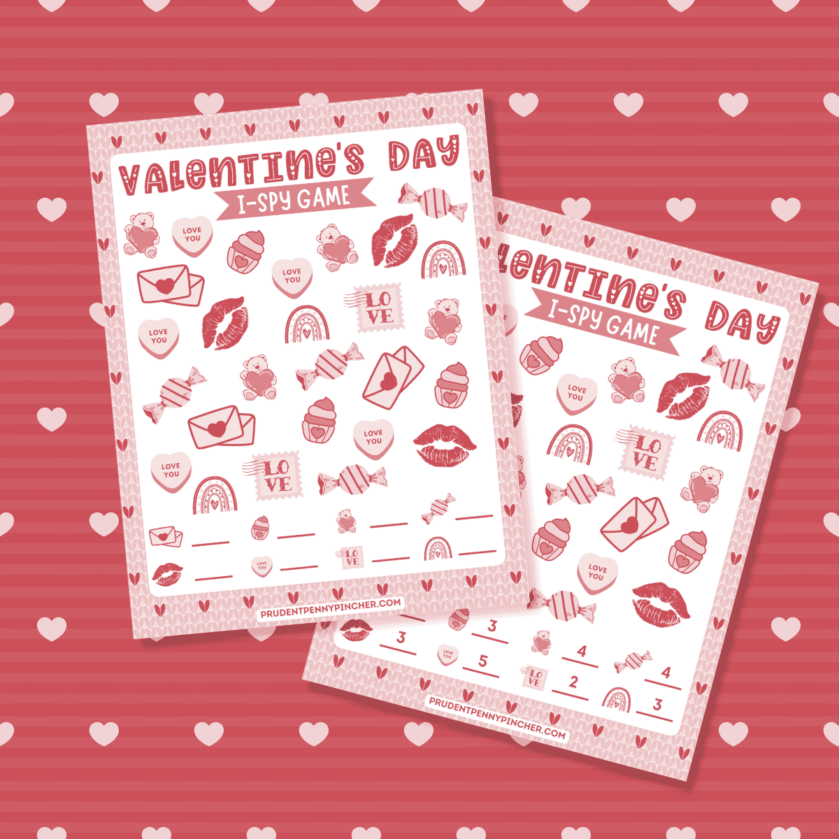 Free Printable Valentine I Spy Game for Kids - Prudent Penny Pincher