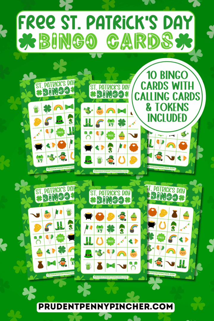 Free Printable St. Patrick's Day Bingo Cards - Prudent Penny Pincher