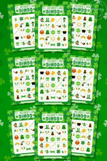 Free Printable St. Patrick's Day Bingo Cards - Prudent Penny Pincher