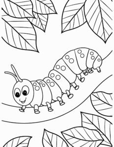 Free Printable Caterpillar Coloring Pages for Kids - Prudent Penny Pincher