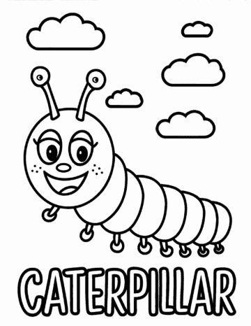 Free Printable Caterpillar Coloring Pages for Kids - Prudent Penny Pincher