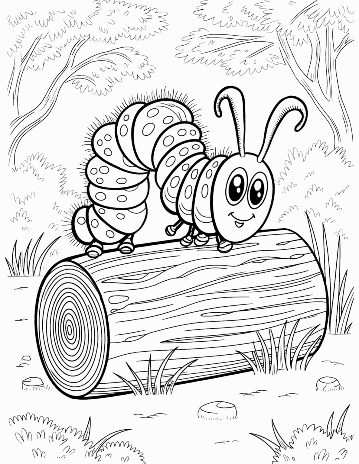 Free Printable Caterpillar Coloring Pages for Kids - Prudent Penny Pincher