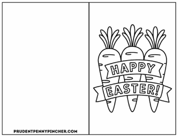 Free Printable Easter Cards to Color - Prudent Penny Pincher