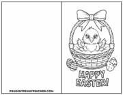 Free Printable Easter Cards to Color - Prudent Penny Pincher