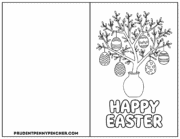 Free Printable Easter Cards to Color - Prudent Penny Pincher