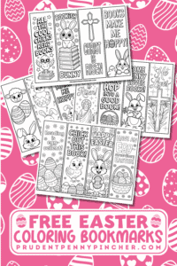 Free Printable Easter Bookmarks to Color - Prudent Penny Pincher
