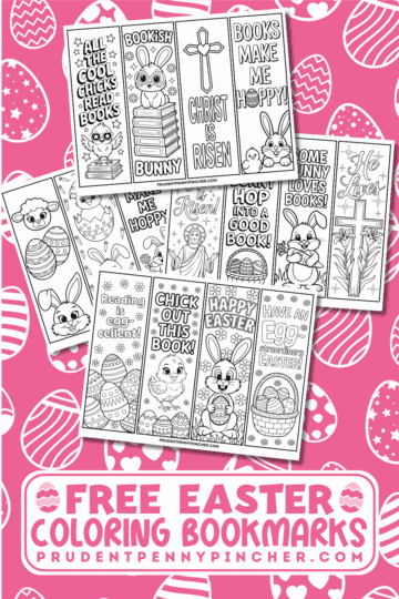 Free Printable Easter Bookmarks to Color - Prudent Penny Pincher