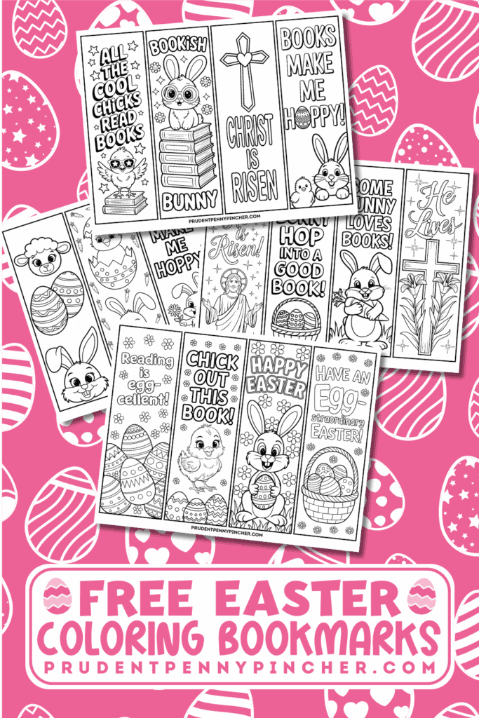Free Printable Easter Bookmarks to Color - Prudent Penny Pincher