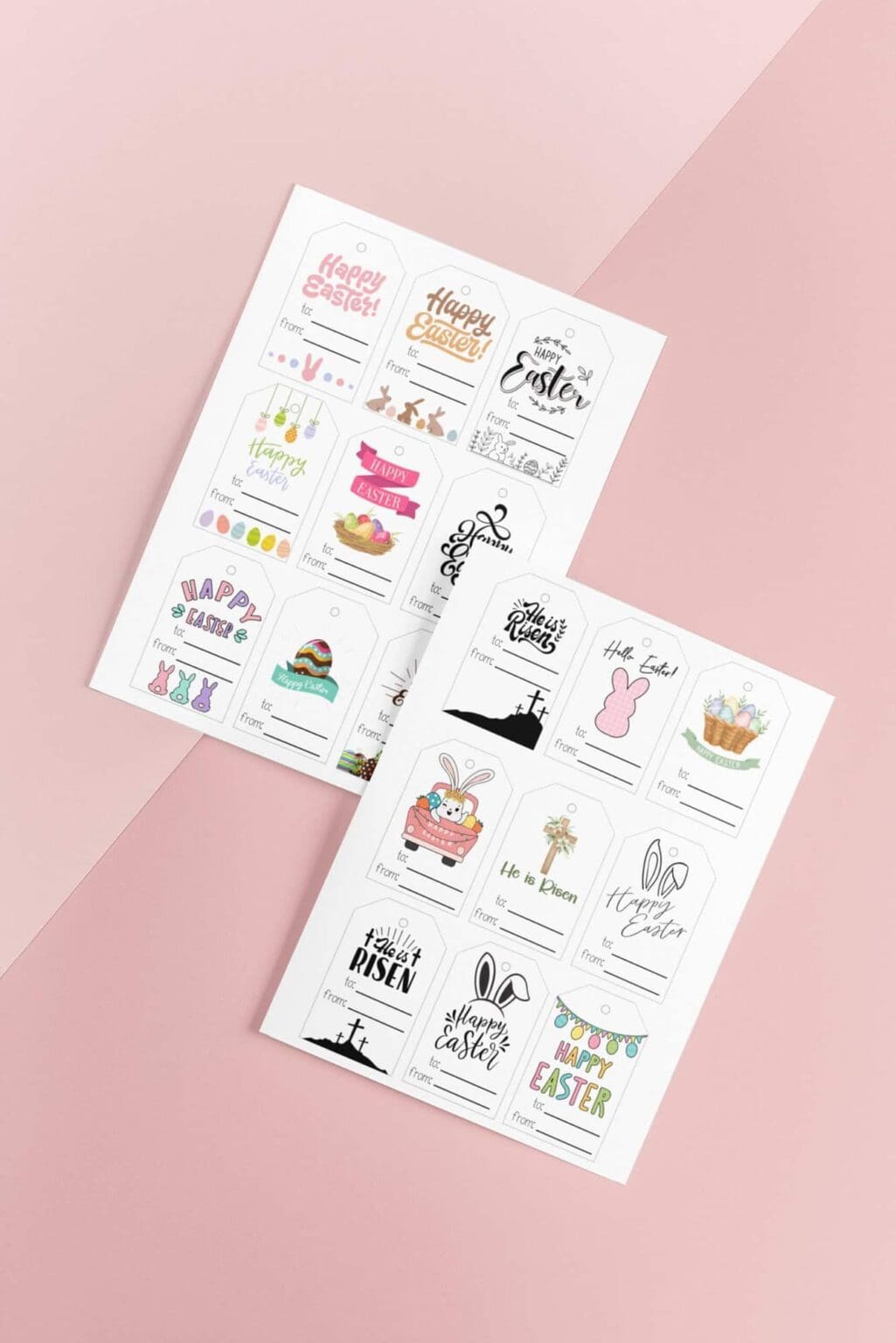 Free Printable Easter Tags - Prudent Penny Pincher