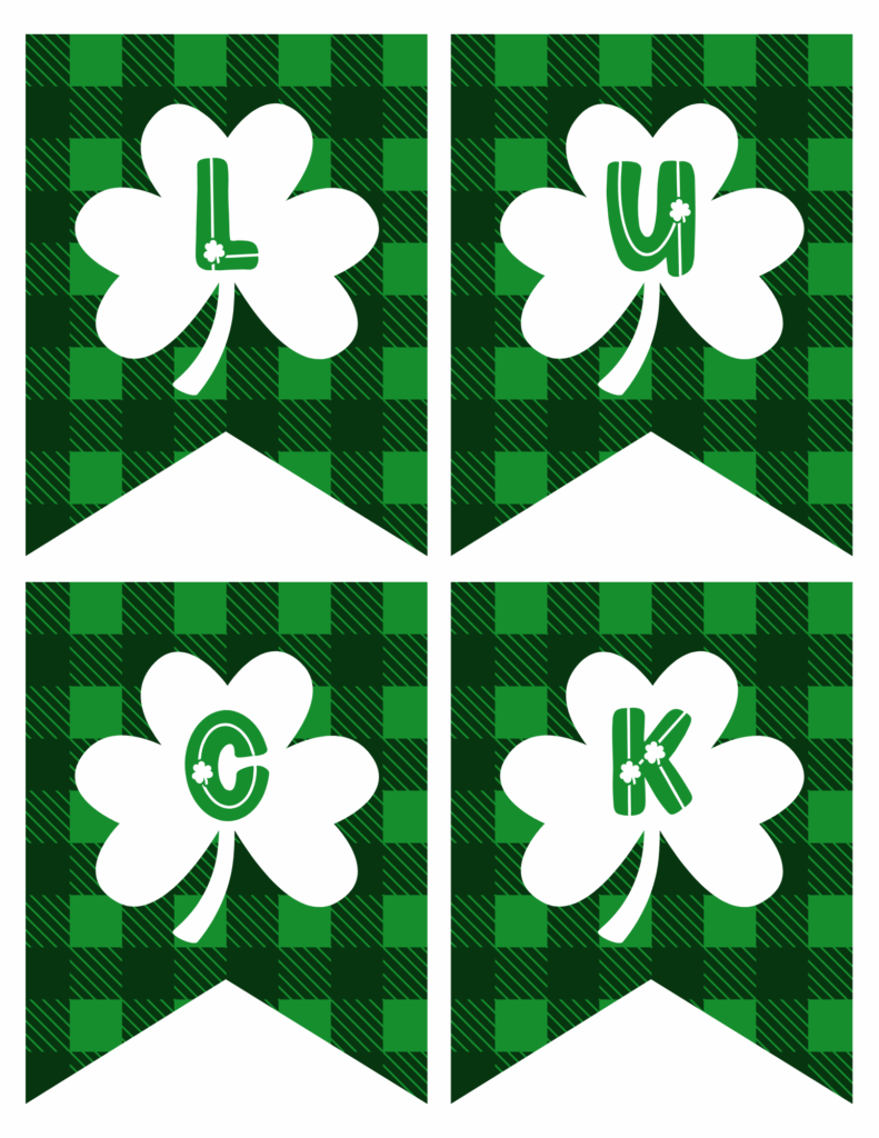 Free Printable St Patrick’s Day Banner - Prudent Penny Pincher