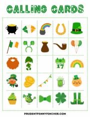 Free Printable St. Patrick's Day Bingo Cards - Prudent Penny Pincher