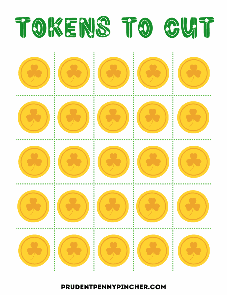 Free Printable St. Patrick's Day Bingo Cards - Prudent Penny Pincher